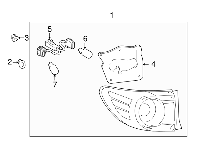 2011-2013 Toyota Corolla Combo Lamp Assembly 81550-02580 | Plaza Auto Mall