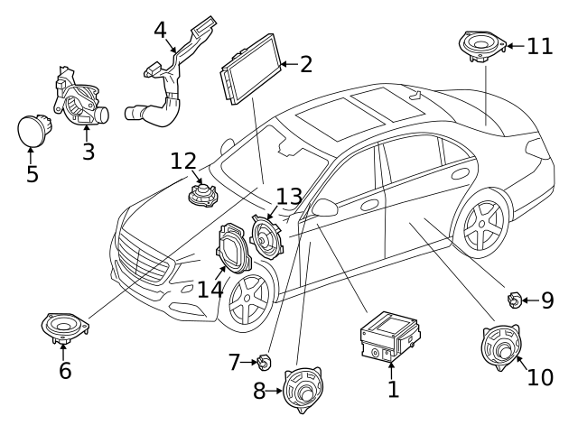 222-831-05-45 - Air Duct 2014-2021 Mercedes-Benz | Mercedes-Benz USA Parts