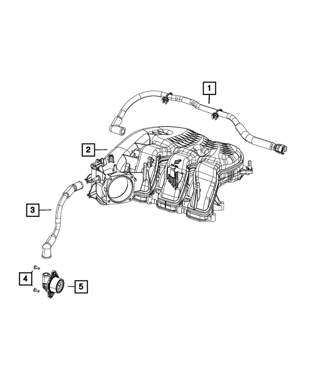 2019-2022 Jeep Cherokee Make Up Air Hose 68285607AA | My Mopar Parts