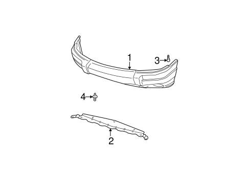 Bumper & Components - Front for 2001 Jeep Grand Cherokee | TascaParts.com