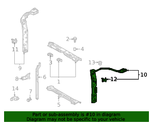 53203-0E902 - Side Support - 2020-2023 Toyota Highlander | OEM Genuine ...
