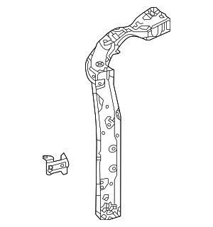 53202-0E903 - Radiator Support Side Panel - 2020-2023 Toyota Highlander ...