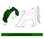 2018-2022 Hyundai Accent Fender Liner 86812-J0000 | OEM Parts Online