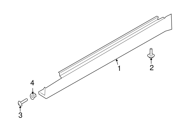 2009-2020 Infiniti Rocker Molding Clip 76882-6P000 | INFINITI Parts ...