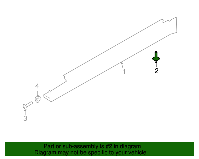 76882-6P000 (768826p000) - 2009-2020 Infiniti Rocker Molding Clip ...