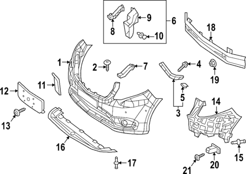 Bumper & Components - Front for 2022 Mercedes-Benz Metris | MB Online Parts