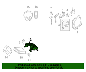 212-545-26-40 - Mount Bracket 2010-2016 Mercedes-Benz | Mercedes-Benz ...