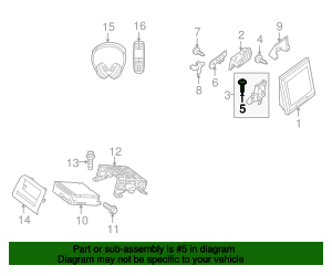 006-990-00-12 - Lower Bracket Screw 2010-2016 Mercedes-Benz | Mercedes ...