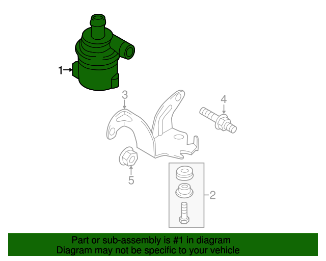 2014-2018 Audi Engine Auxiliary Water Pump 06D-121-601 | Audi USA Parts