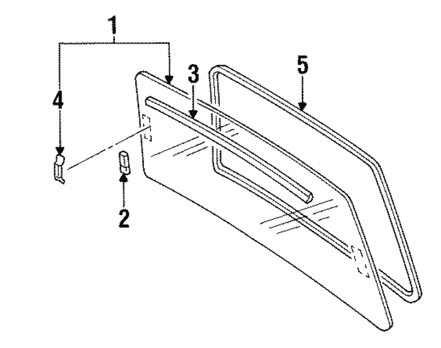 1988-1998 Mazda Glass Assembly Spacer H260-50-891 | RealMazdaParts.com