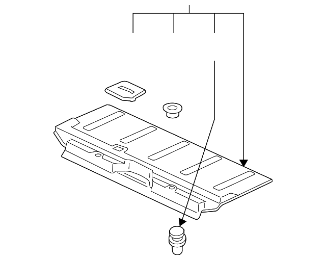 2007-2013 Mitsubishi Outlander Rear Trim 7240A024XA | Mitsubishi Parts ...