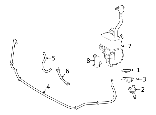 85361-0E020 - Headlight Washer Cover Bracket 2020-2022 Lexus ...