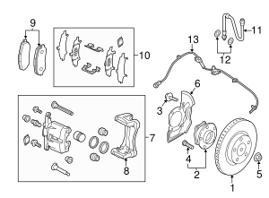 B6YS-33-28ZB - Brake Pads Front 2014-2021 Mazda | Mazda Wholesale Direct