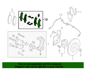 B4Y0-33-29ZB - Brake Pads Retainer Kit 2014-2021 Mazda | Mazda Parts ...