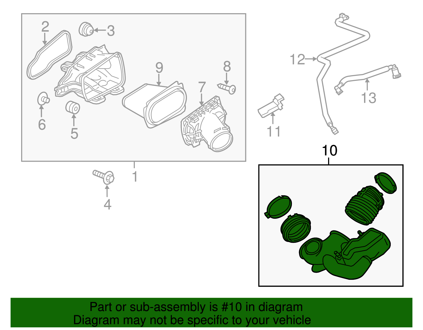 2014-2019 Chevrolet Corvette Air Cleaner Outlet Duct 84092388 | GM ...