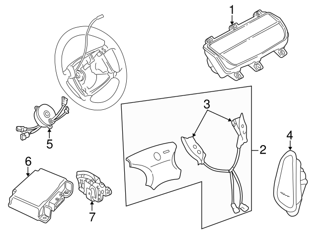 Genuine Impact Sensor for 1999-2003 Saab 9-3 | Part# 12806135 | Over 30 ...