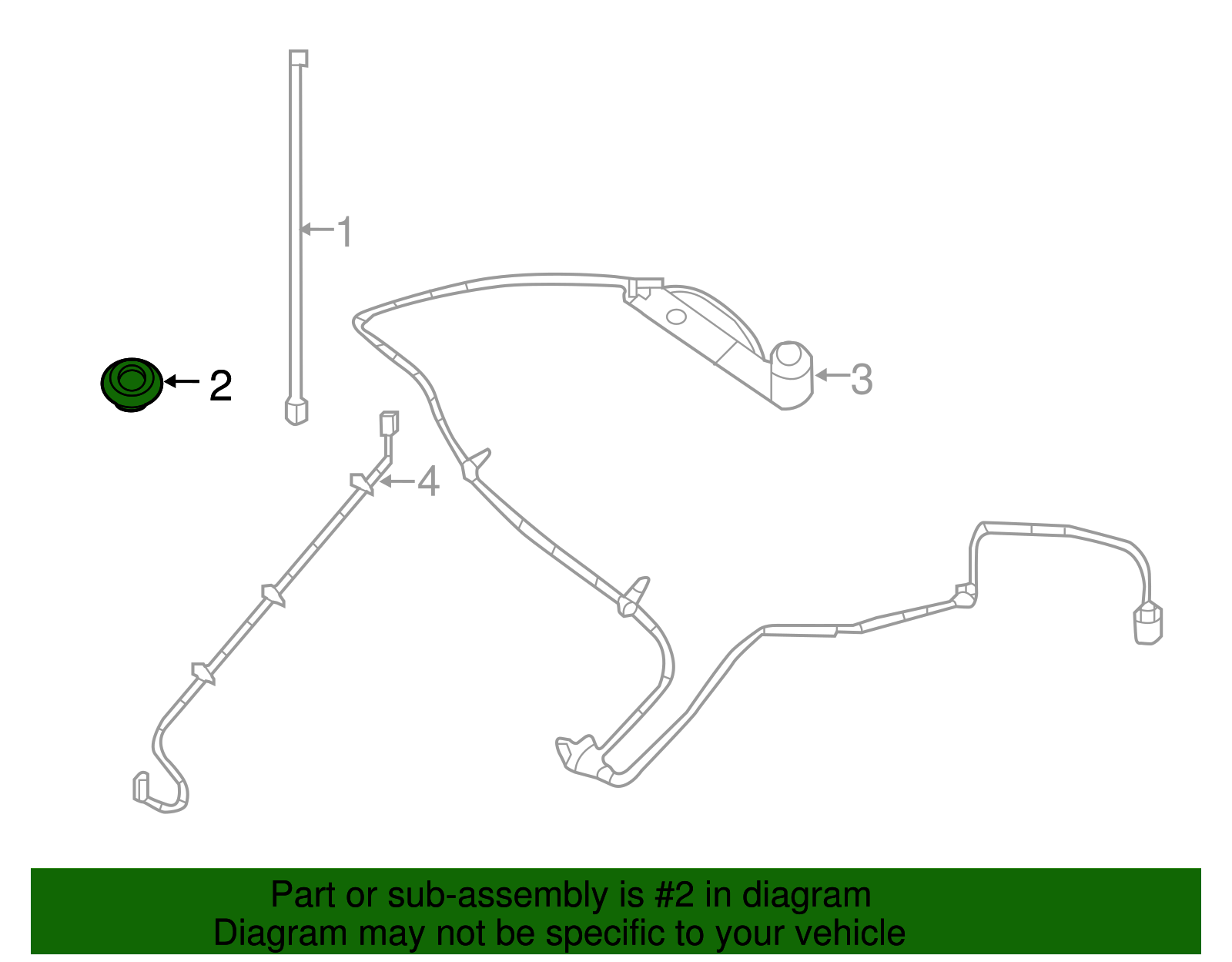 2012-2021 Nissan Antenna Mast Bezel 28216-1PA0A | Ziegler Nissan of ...