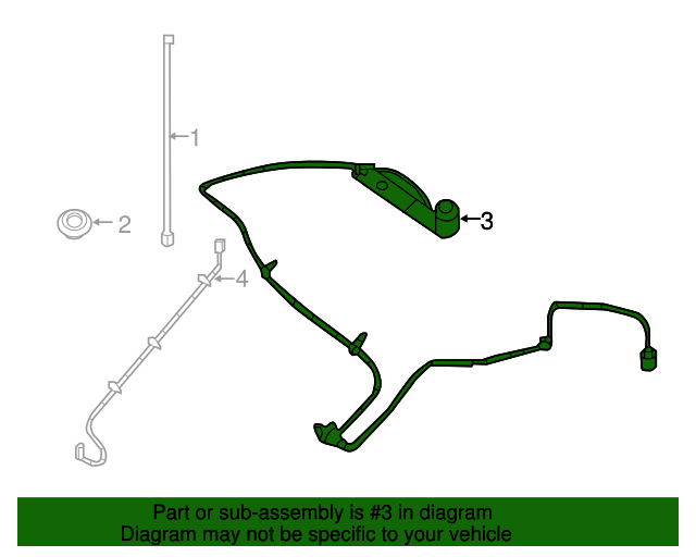 2012-2019 Nissan Antenna Cable 28206-1PA0A | My Nissan Part