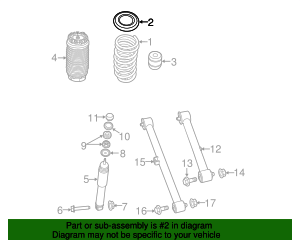2014-2021 Ram Spring Isolator 68143589AC | TascaParts.com