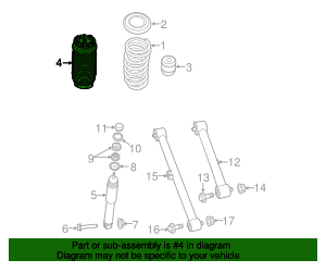 2014-2023 Ram Air Suspension Spring Asm 68349603AA | TascaParts.com