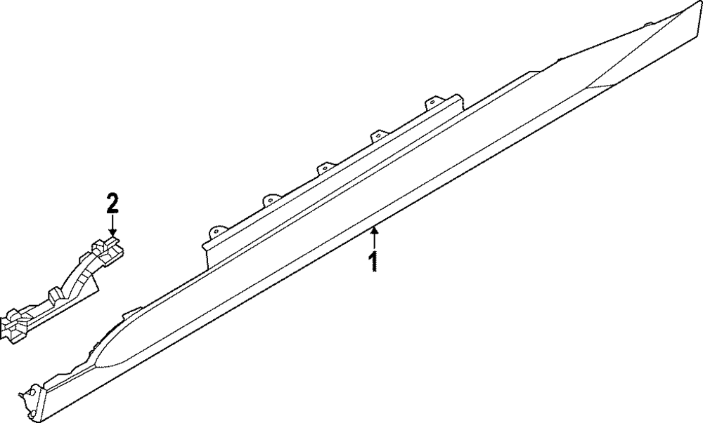 Genuine BMW 51-77-5-A2E-9C3 | Rocker Molding | FREE Shipping on Most ...