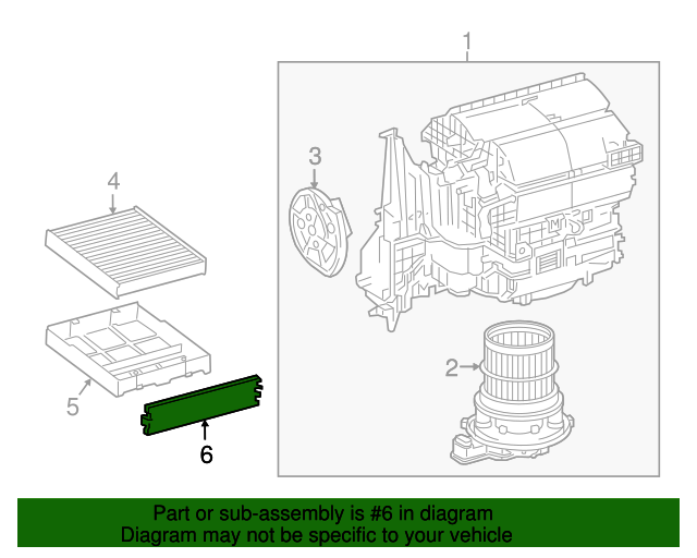 Car & Truck Parts MOTORS Genuine Toyota Cabin Air Filter Cover 88899 ...