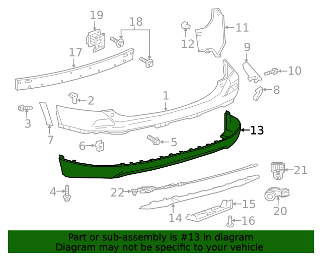 2016-2018 Toyota RAV4 Lower Cover 52169-0R020 | Toyota Parts
