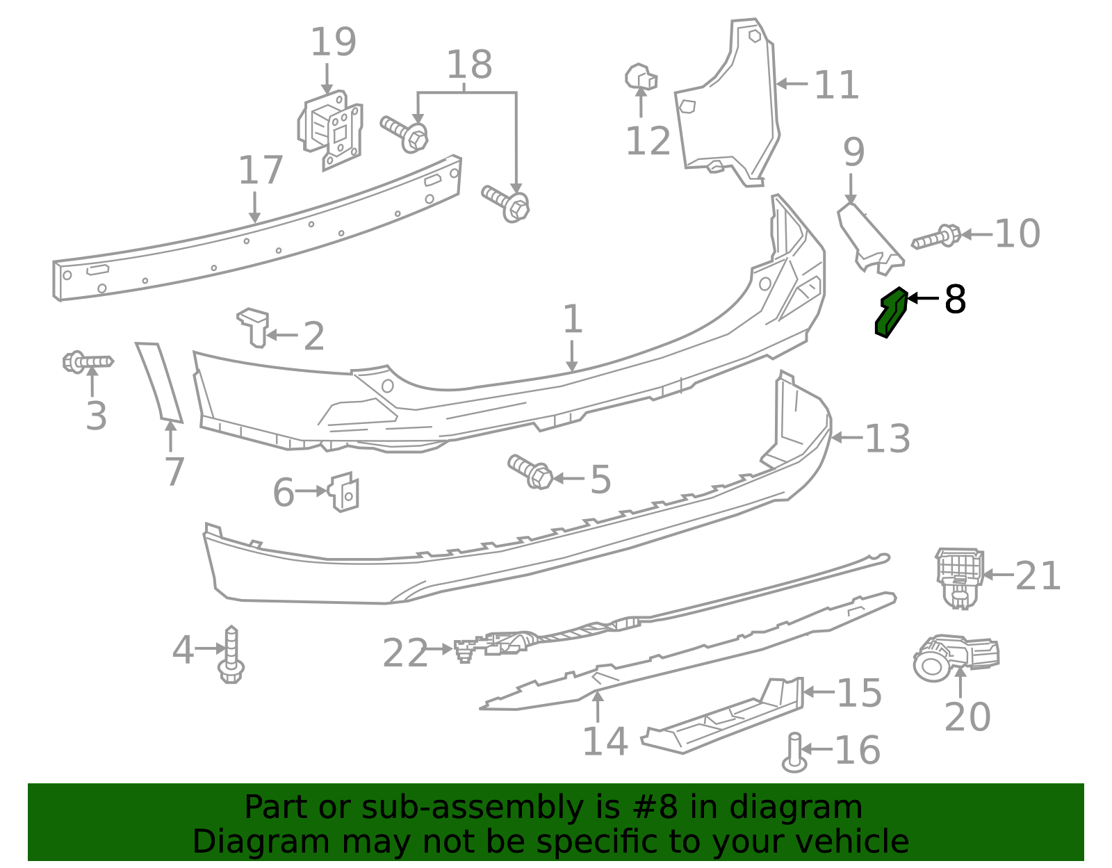 2016-2018 Toyota RAV4 Upper Retainer 52562-0R050 | Toyota Parts Center