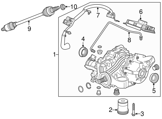 2017-2021 GM Differential Drive Pinion Gear Seal 23269748 | TascaParts.com