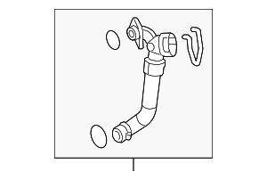 2010-2016 Porsche Panamera Inlet Hose 970-106-232-01 | Porsche Marin