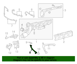 2016-2019 Infiniti Oil Outlet Tube 15197-HG00D | Faulkner Infiniti of ...
