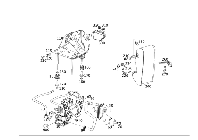 2013-2020 Mercedes-Benz Connection Fitting 099-328-00-65 | Mercedes ...