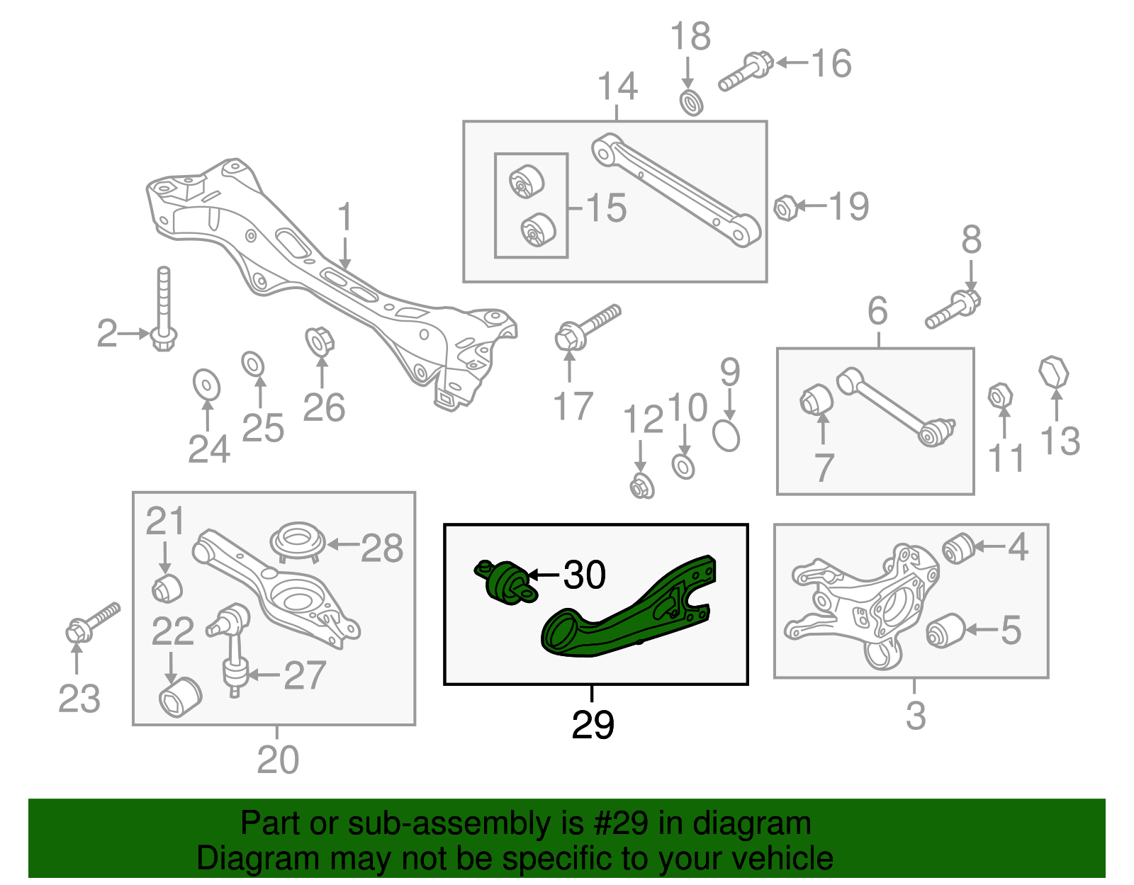 55280-4C000 - Trailing Arm 2012-2015 Kia Optima | Kia.Parts Store