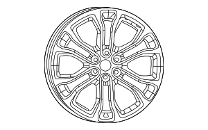 2022-2023 Jeep Wheel, Alloy 4755415aa | TascaParts.com