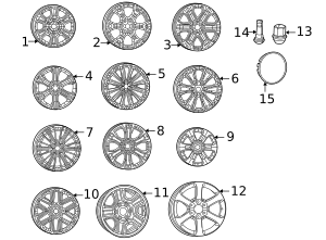 2022-2024 Jeep Wheel 04755413AA | Mopar Parts Canada