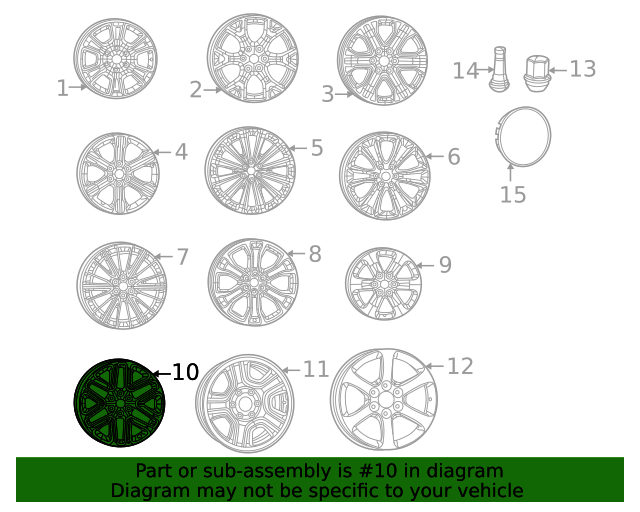 2022-2023 Jeep Wheel, Alloy 4755585aa | TascaParts.com