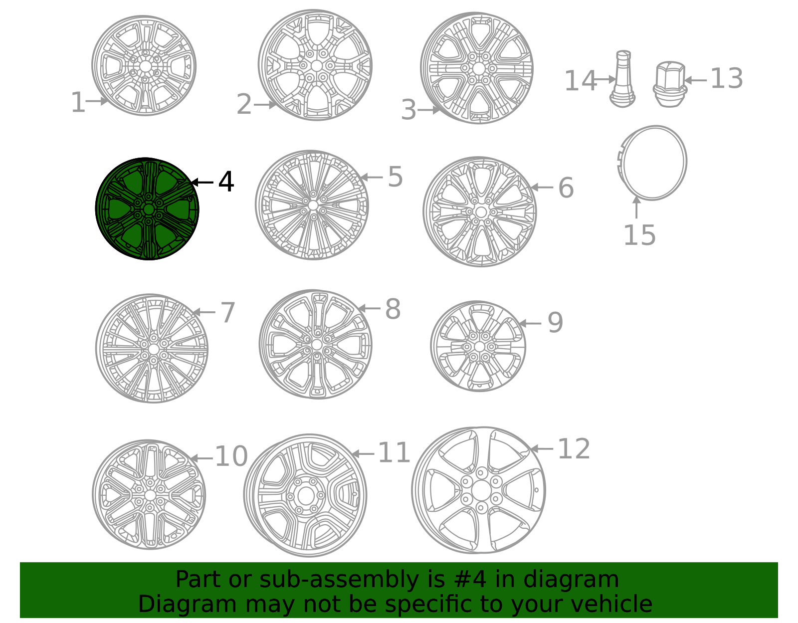 2022-2024 Jeep Wheel 04755409AB | Mopar Parts Canada