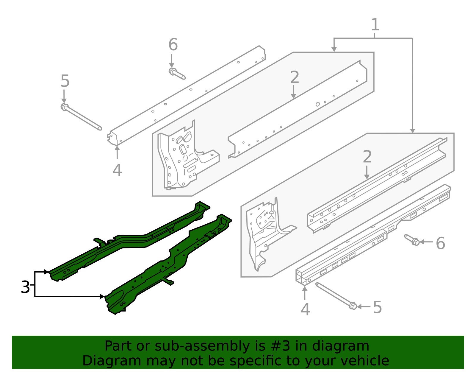 2025 Ford Inner Rail Extension L1MZ-5810062-D | TascaParts.com