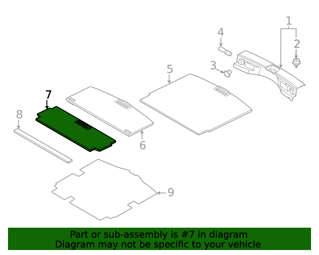 2021-2024 Nissan Rogue Upper Lid 849B9-6RA0A | My Nissan Part