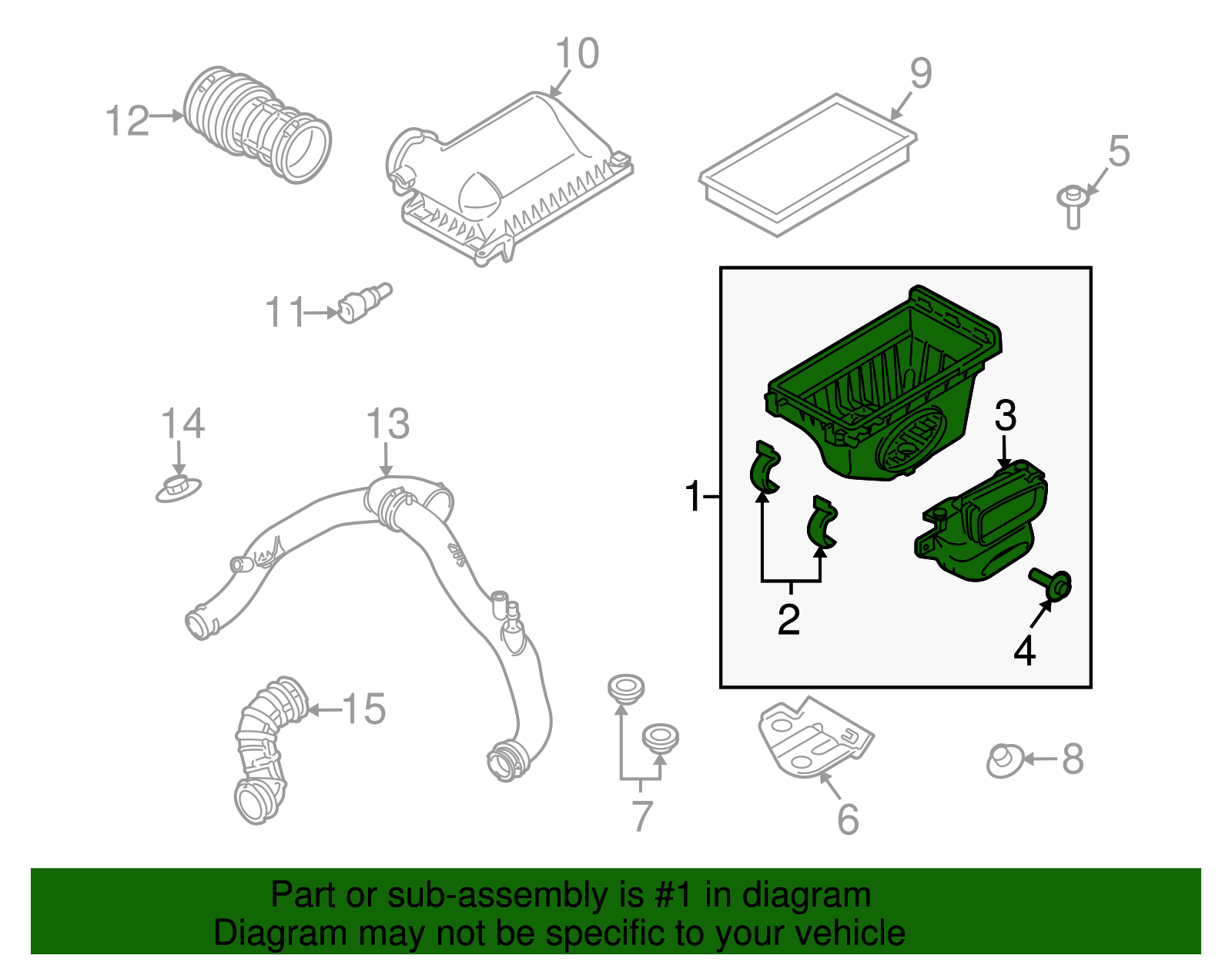 AA5Z-9A600-B - 2010-2019 Ford - Air Cleaner Body | Sunrise Ford Parts
