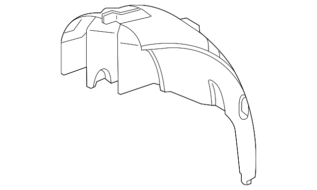 906-684-12-77 - Fender Liner 2010-2018 Mercedes-Benz | Mercedes-Benz ...