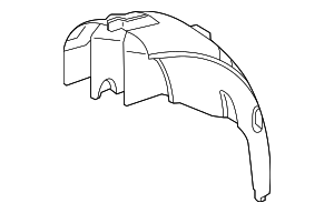 906-684-18-77 - Fender Liner 2010-2018 Mercedes-Benz | Mercedes-Benz ...