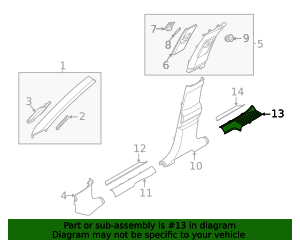 2021-2024 Genesis GV80 Trim Assembly Rear Dr Scuff Right-hand 85885 ...