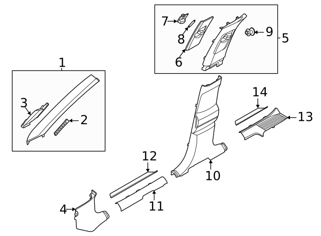 85820-T6000-VNB - Trim Assembly Front Pillar Right-hand 2021-2024 ...
