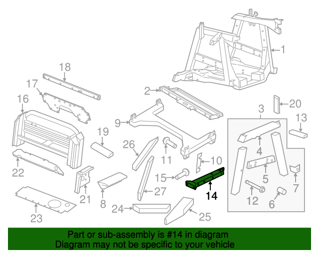 427-813-703-B - Upper Rail 2011-2015 Audi R8 | Audi OEM Parts