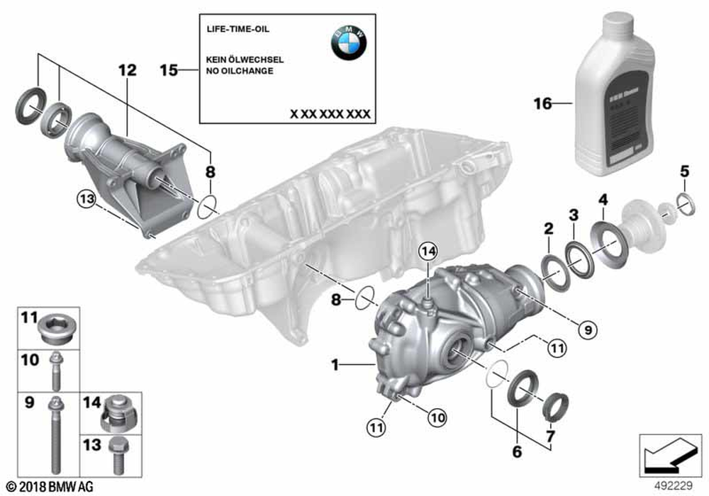 2016-2025 BMW Final Drive (Front Axle) 31508679973 | Retail Performance ...