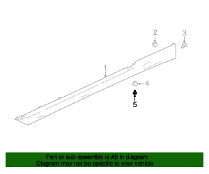 2002-2008 Hyundai Rocker Molding Screw 12493-04166-B | OEM Parts Online