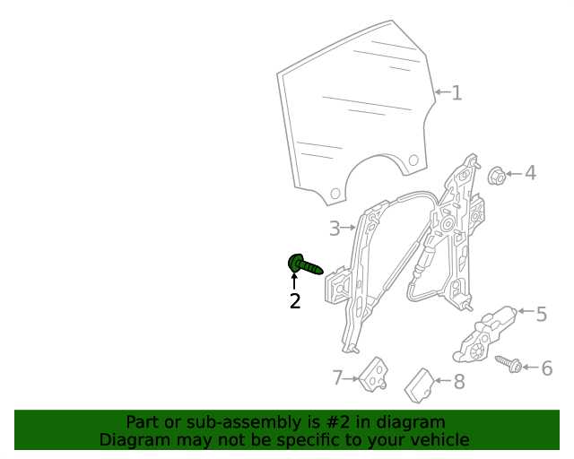 WHT-004-905 - Glass Bolt 2008-2024 Audi | Audi OEM Parts