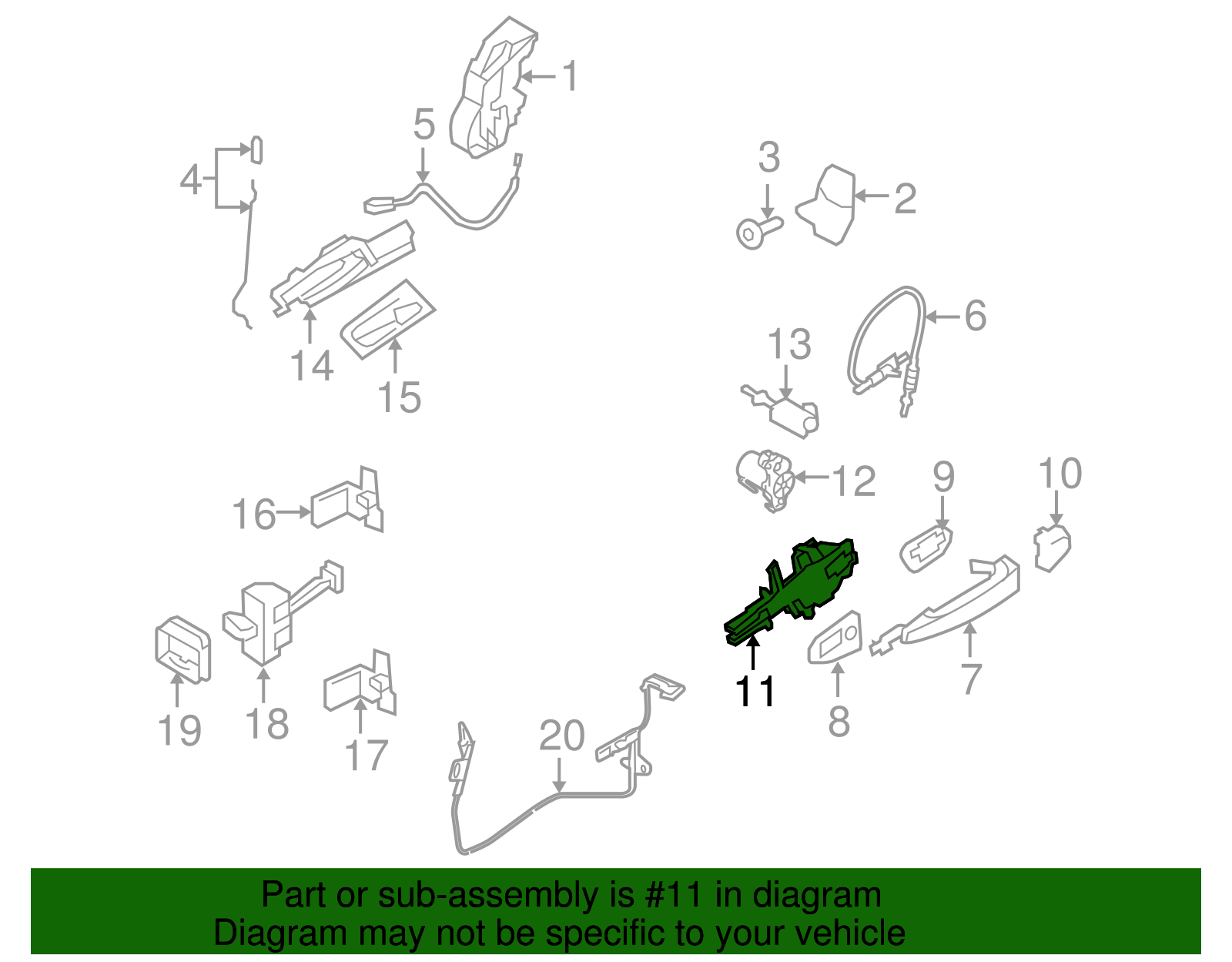 51-21-7-193-263 - Handle Base - 2008-2018 BMW | BMW Parts Exchange