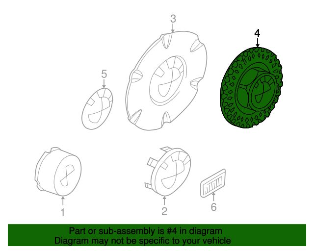 Genuine BMW 36-13-2-227-775 | Center Cap | FREE Shipping on Most Orders ...